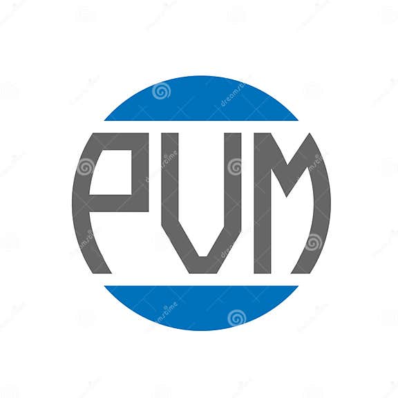 PVM Letter Logo Design on White Background. PVM Creative Initials ...