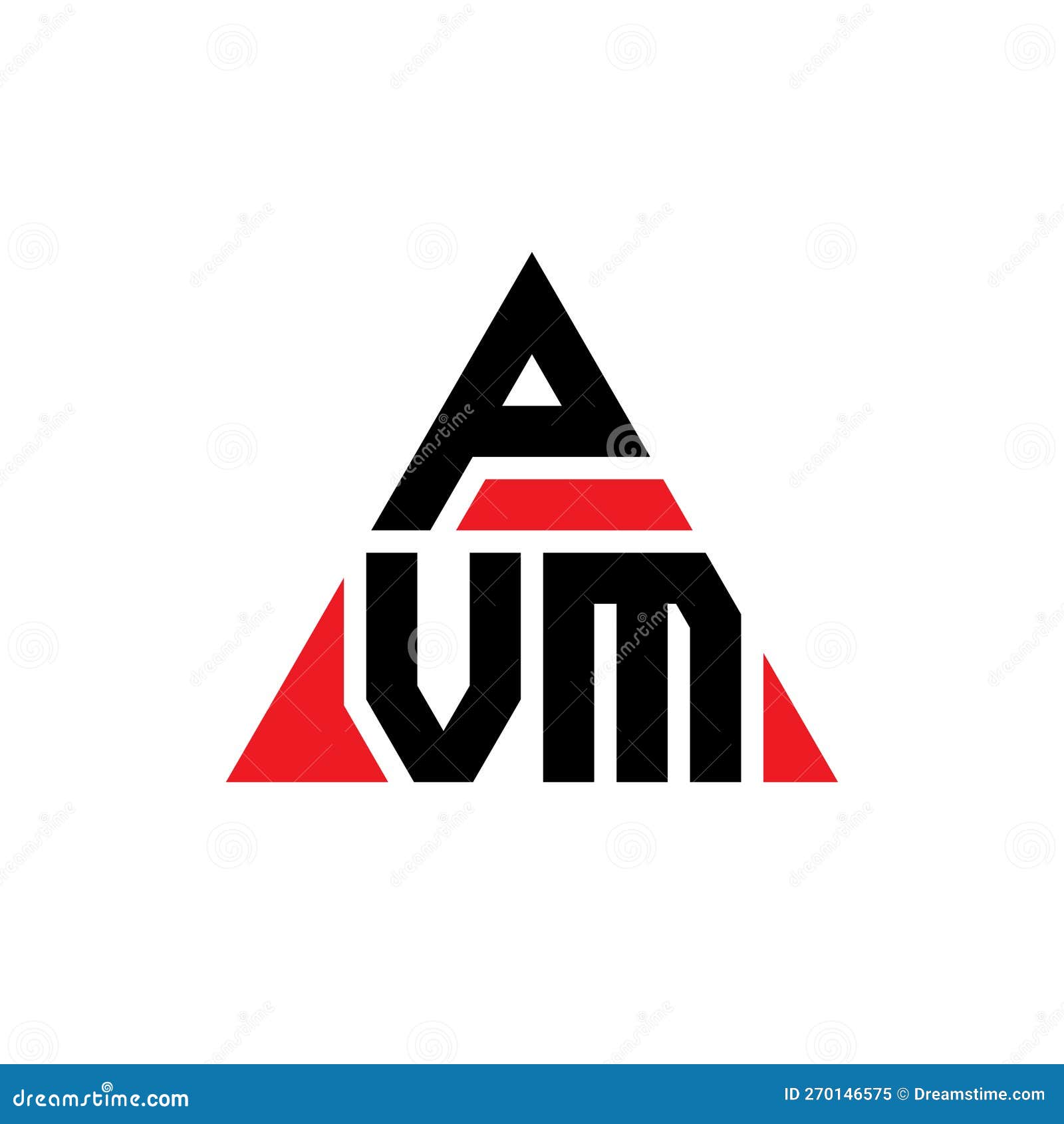 PVM Triangle Letter Logo Design with Triangle Shape. PVM Triangle Logo ...