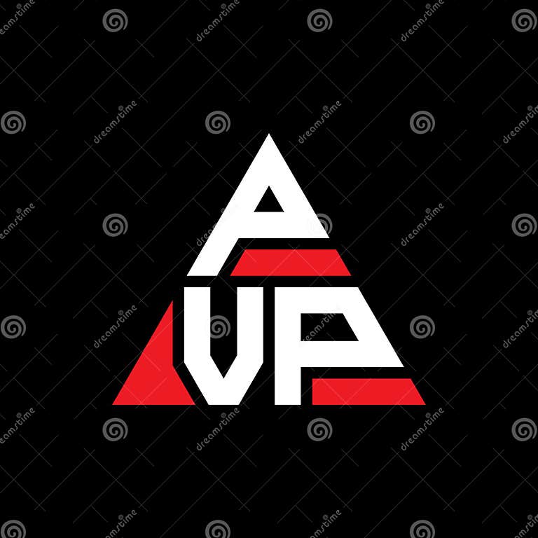 PVP Triangle Letter Logo Design with Triangle Shape. PVP Triangle Logo ...