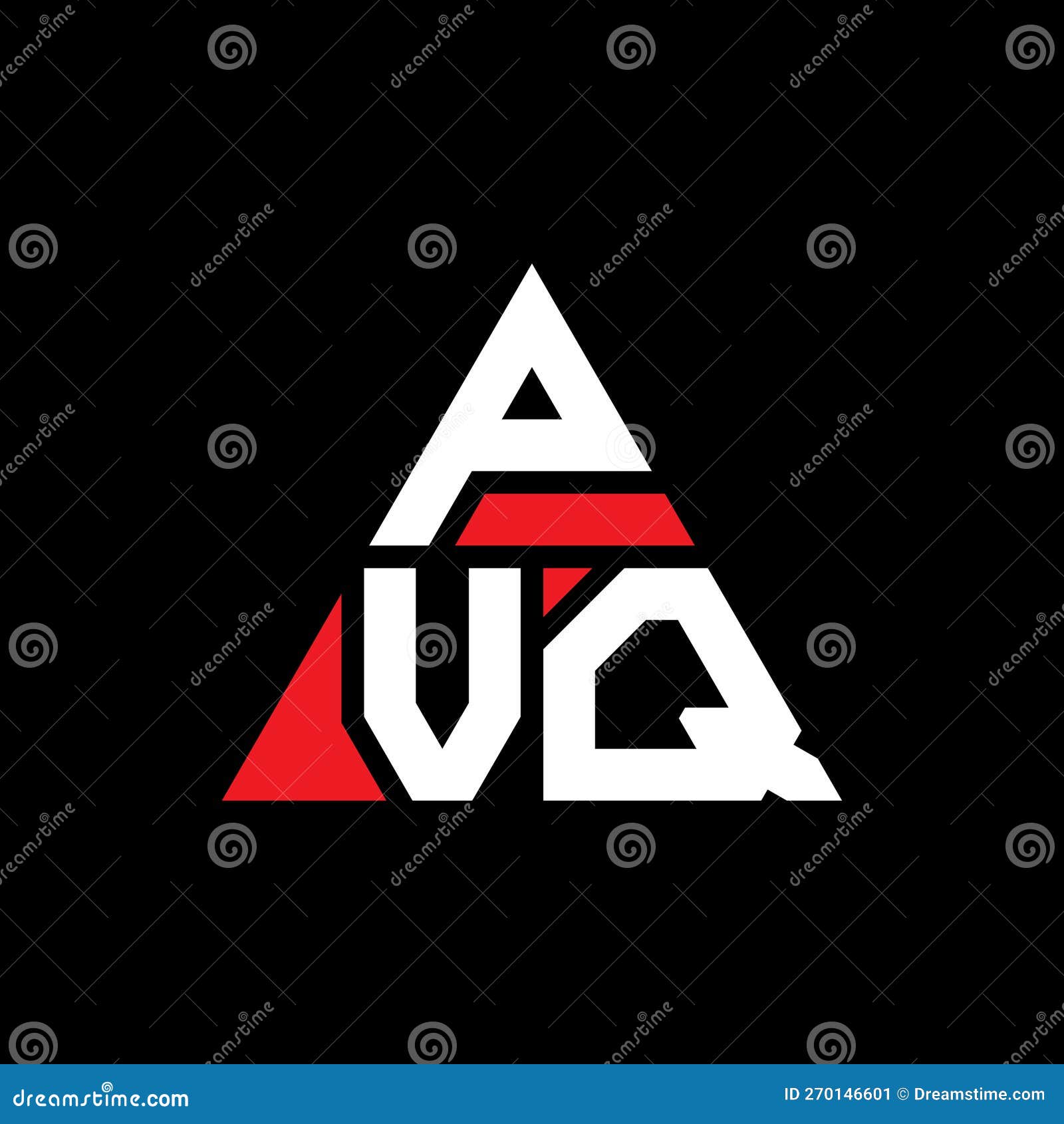 PVQ Triangle Letter Logo Design with Triangle Shape. PVQ Triangle Logo ...