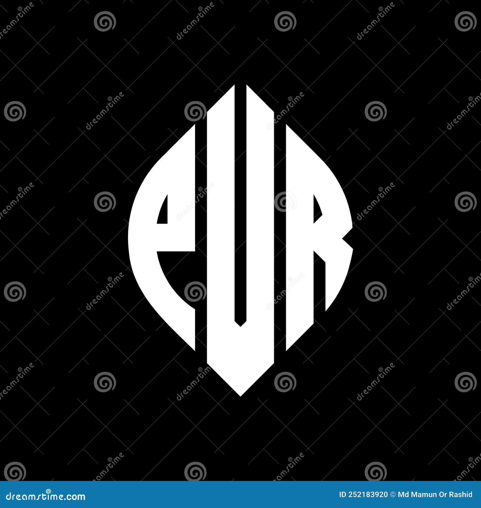 PVR Circle Letter Logo Design with Circle and Ellipse Shape. PVR ...