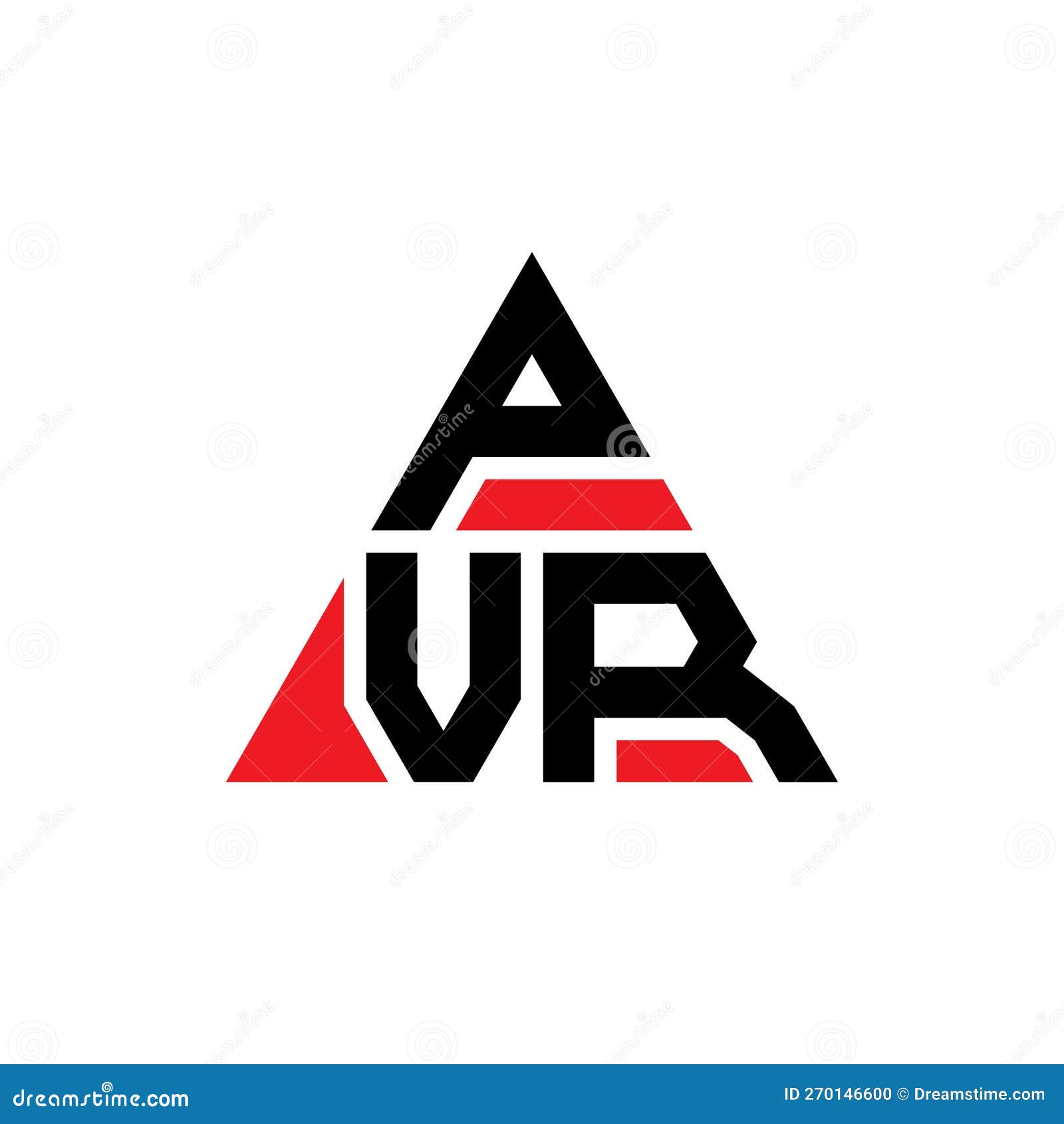 PVR Triangle Letter Logo Design with Triangle Shape. PVR Triangle Logo ...