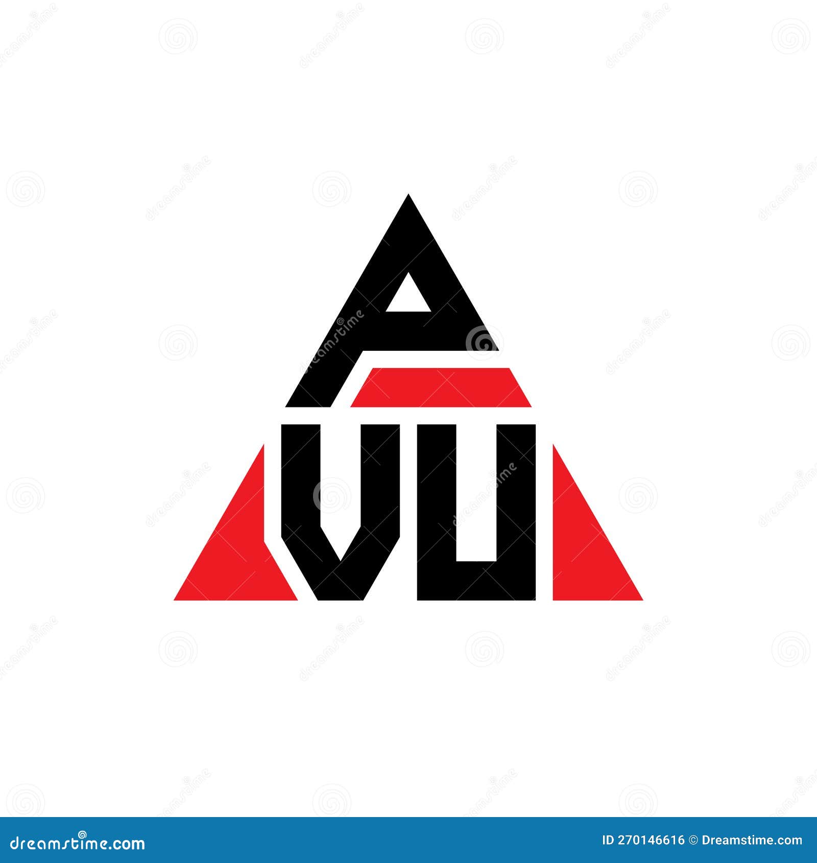 PVU Triangle Letter Logo Design with Triangle Shape. PVU Triangle Logo ...