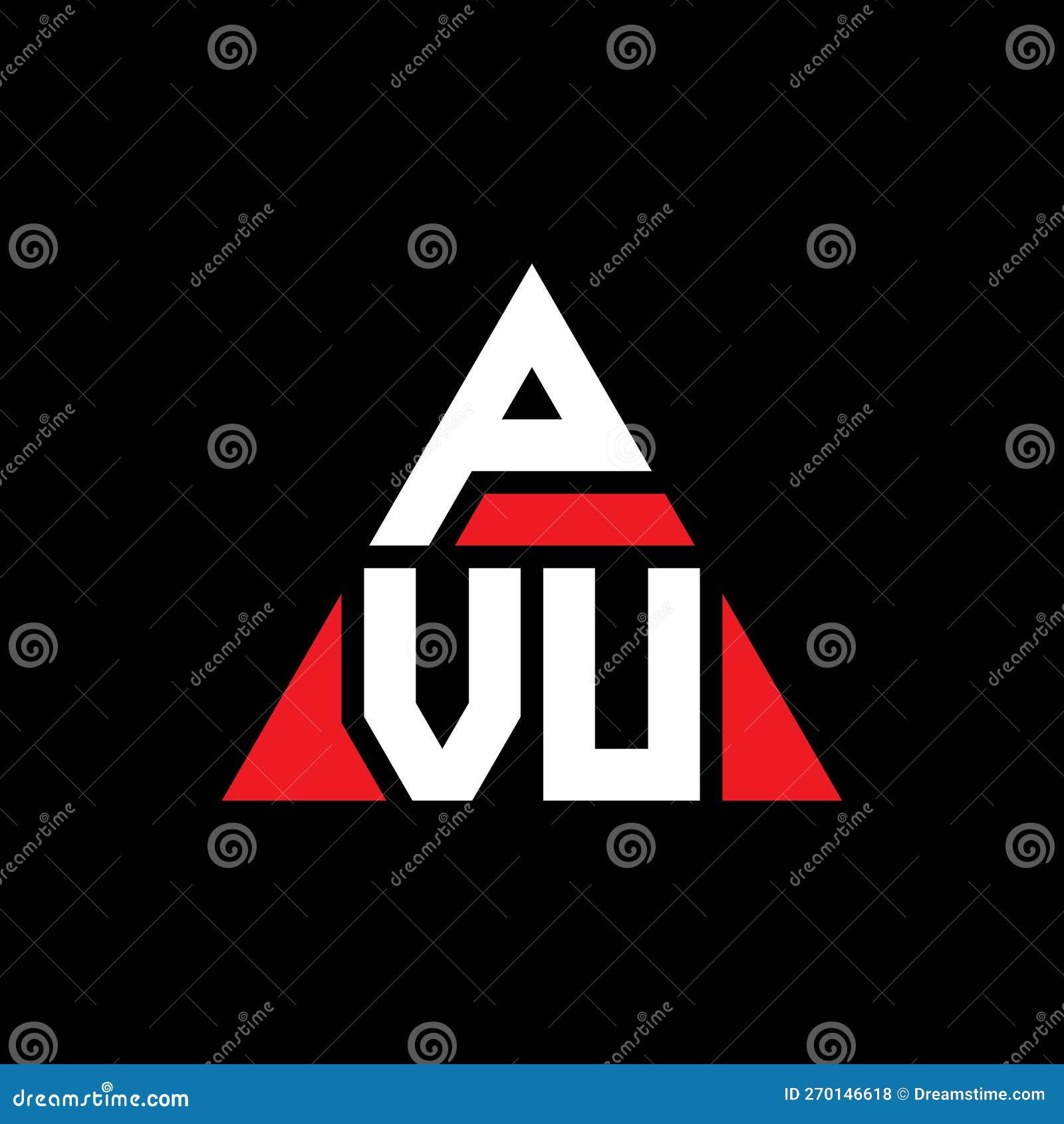 PVU Triangle Letter Logo Design with Triangle Shape. PVU Triangle Logo ...