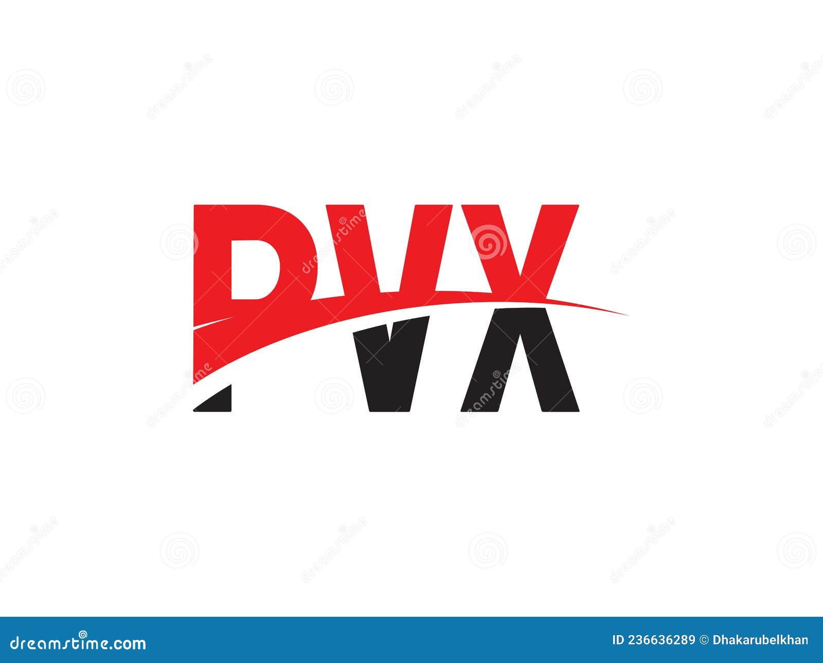 PVX Letter Initial Logo Design Vector Illustration Stock Vector ...