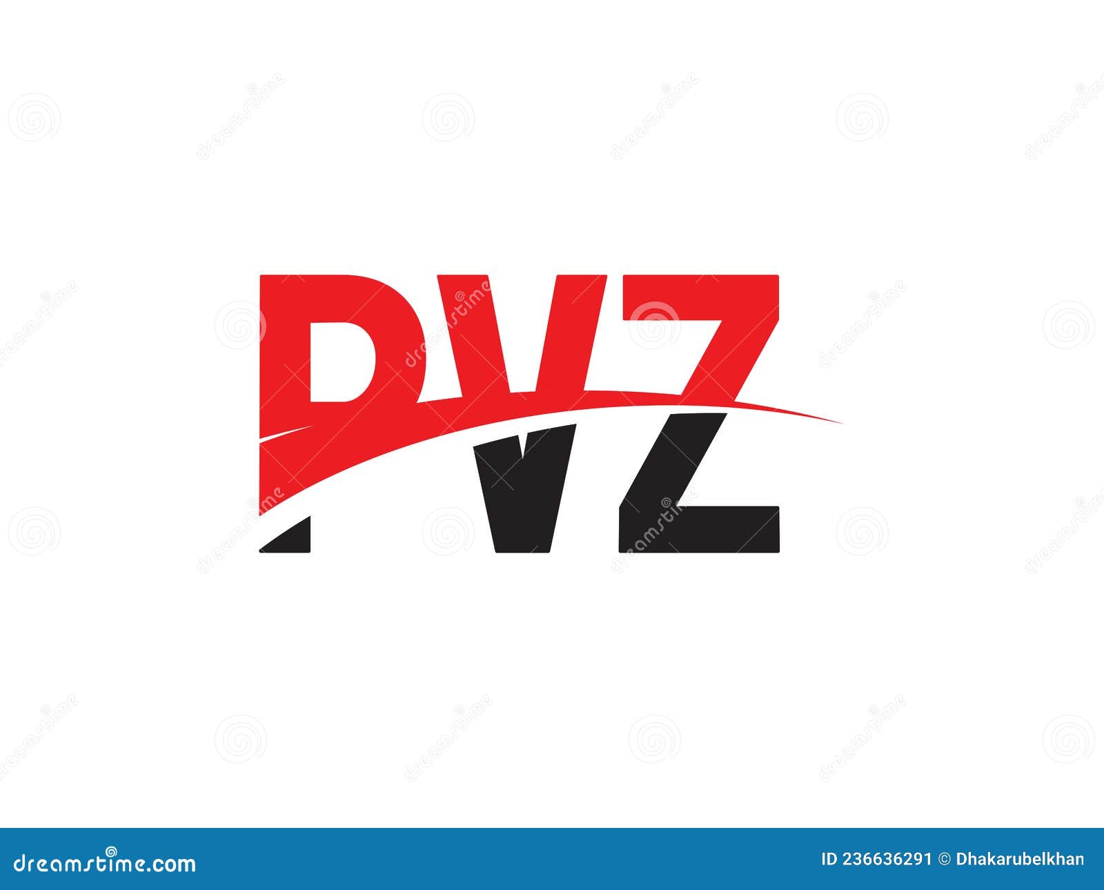 PVZ Letter Initial Logo Design Vector Illustration Stock Vector ...