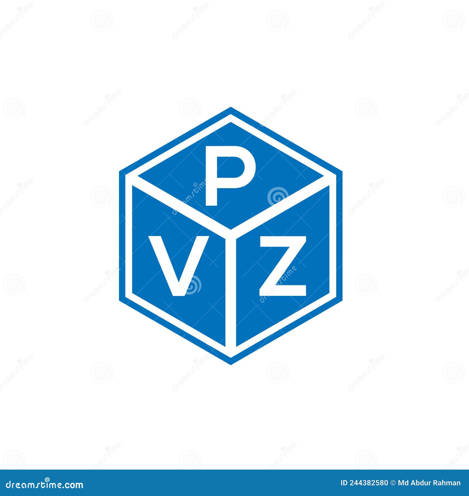 PVZ Letter Logo Design on Black Background. PVZ Creative Initials ...