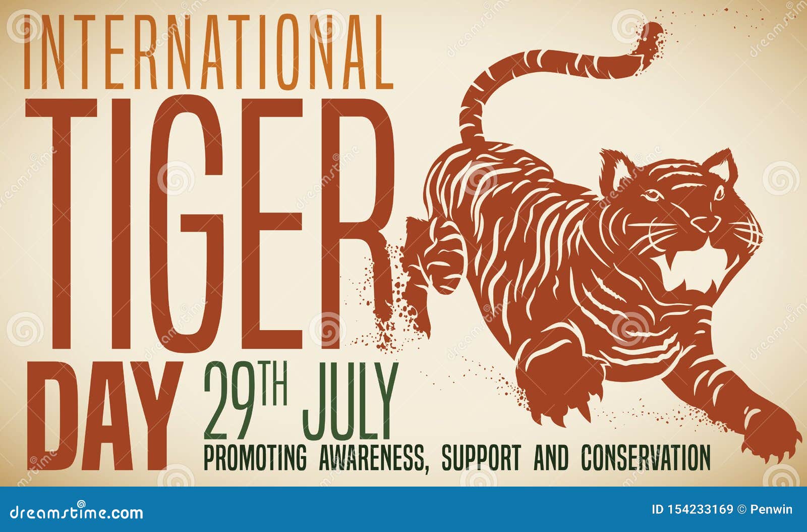 Tiger Extinction Concept, Spirit Of Dying Tigers Due The Climate Change ...