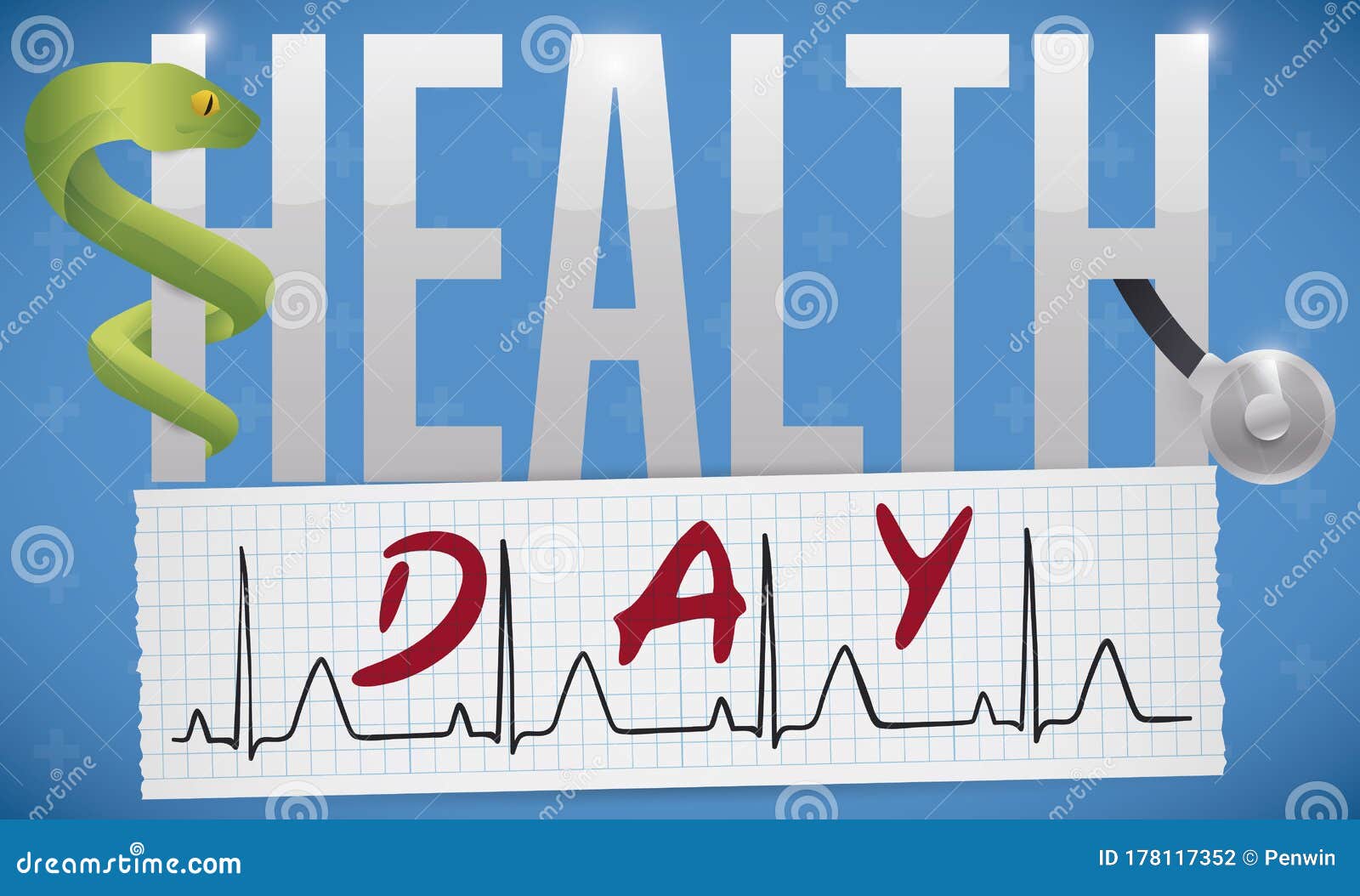 Electrocardiogram Paper With Normal ECG Cartoon Vector | CartoonDealer ...