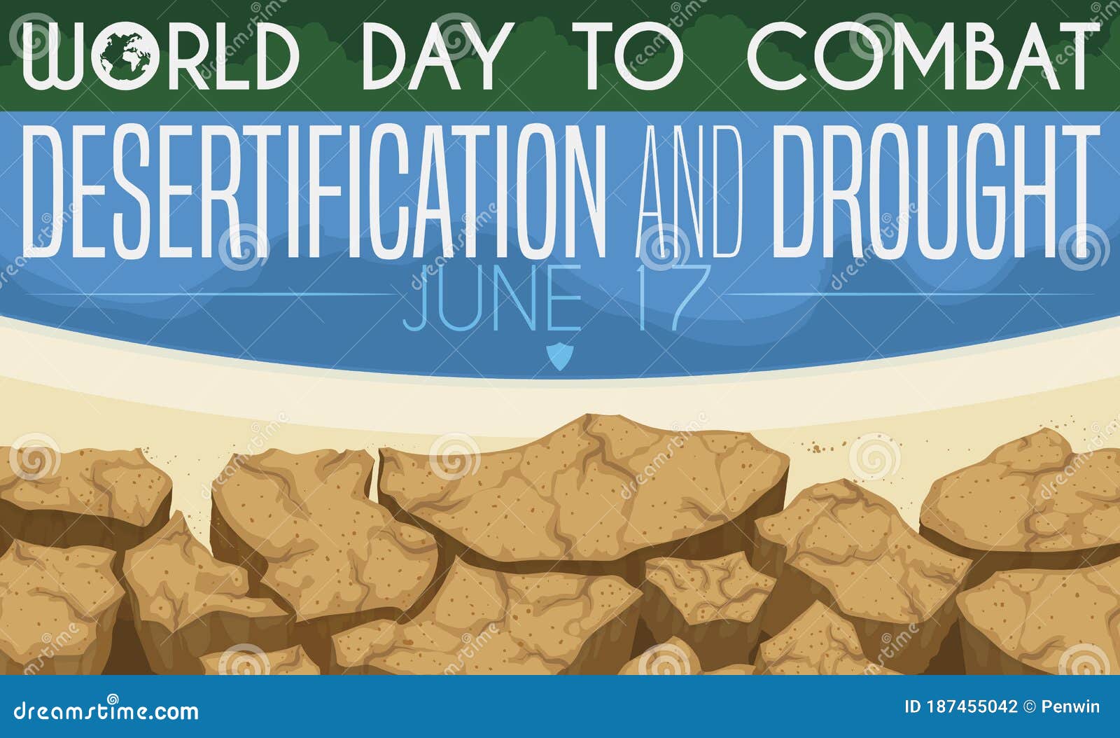 Barren Soil and Barrier with Protected Area Promoting Desertification ...