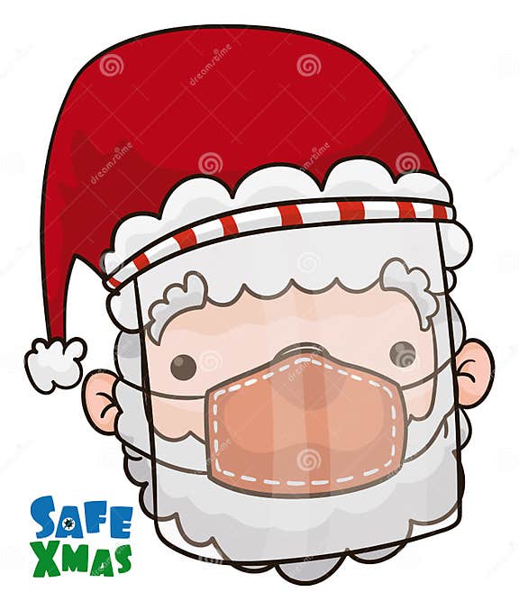 Santa Claus Promoting Safety Measures during Xmas and Pandemic Season ...
