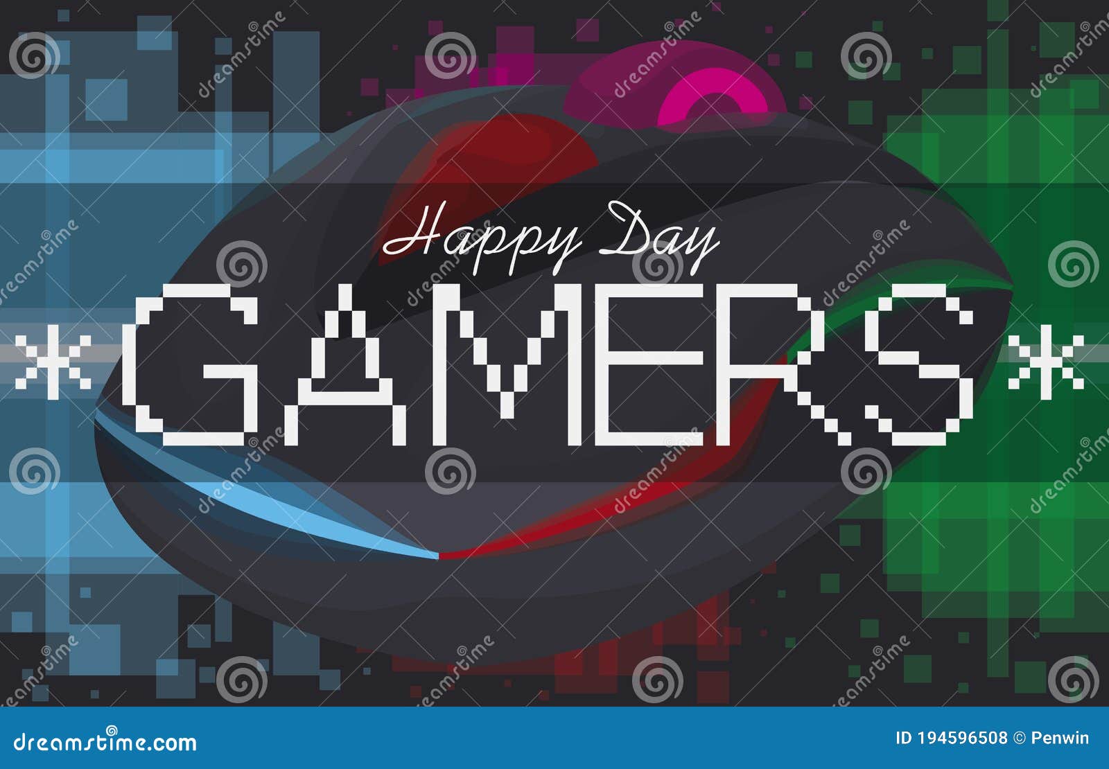 Close Up View of Colorful Gaming Mouse for Gamer Day Celebration ...