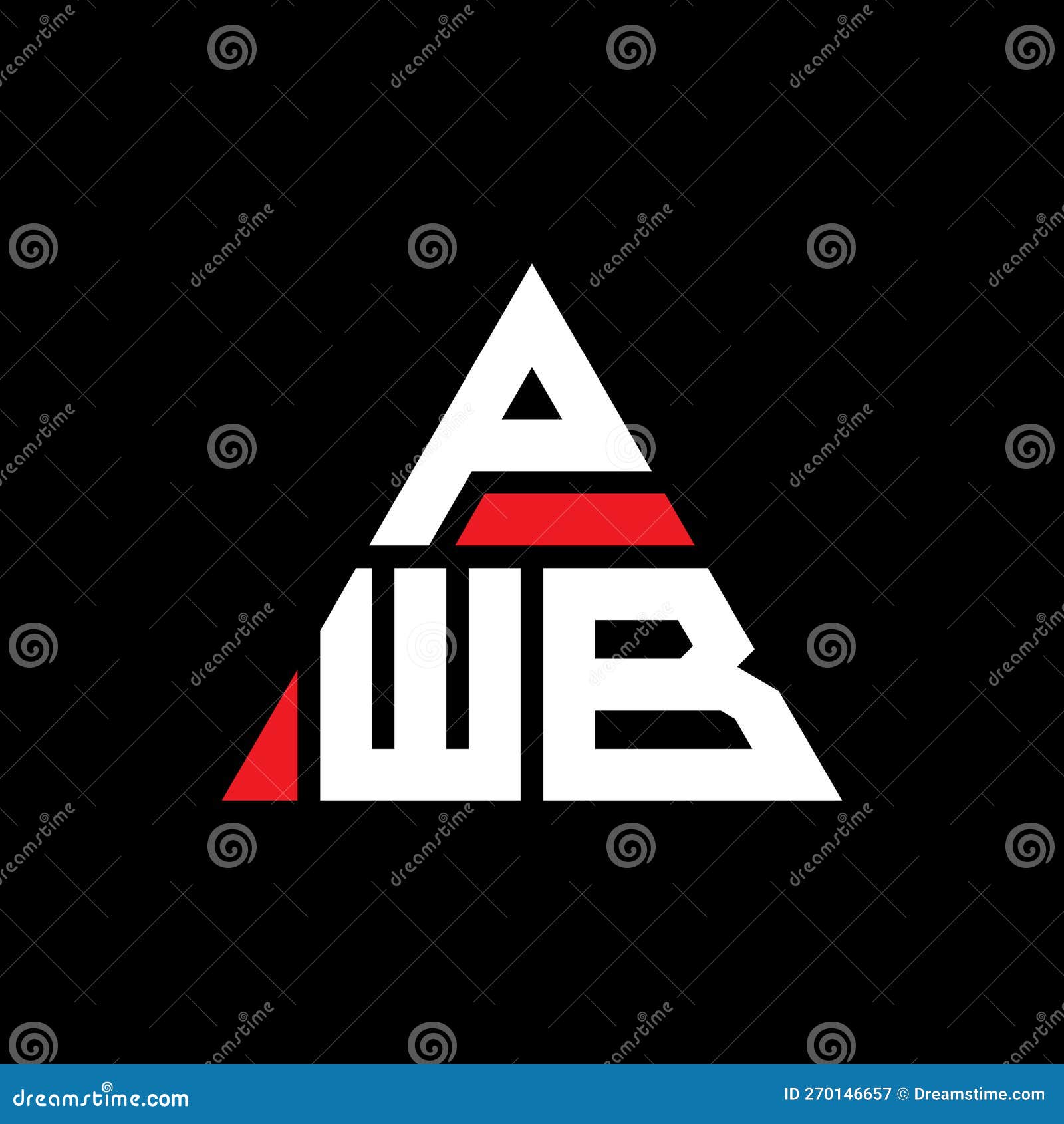 PWB Triangle Letter Logo Design with Triangle Shape. PWB Triangle Logo ...