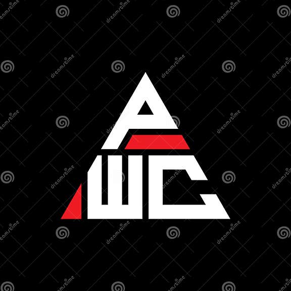 PWC Triangle Letter Logo Design with Triangle Shape. PWC Triangle Logo ...