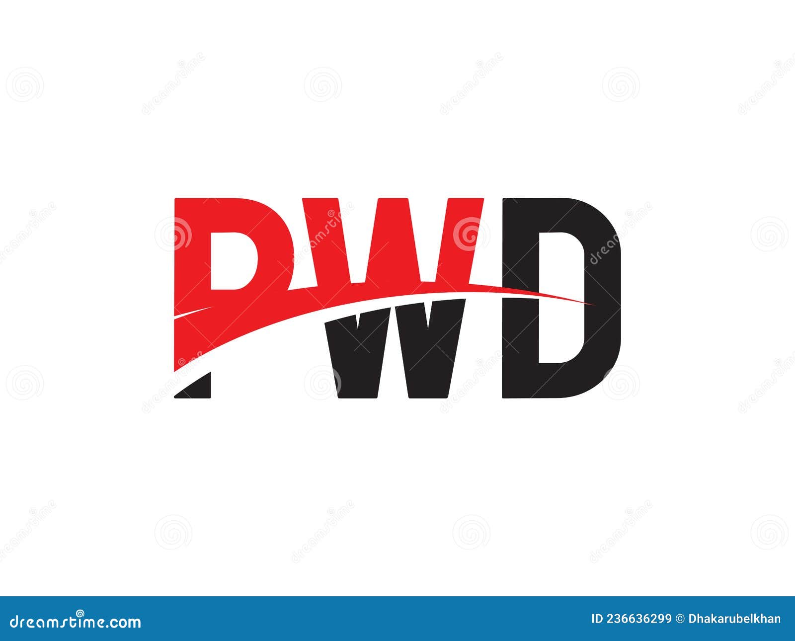 PWD Letter Initial Logo Design Vector Illustration Stock Vector ...