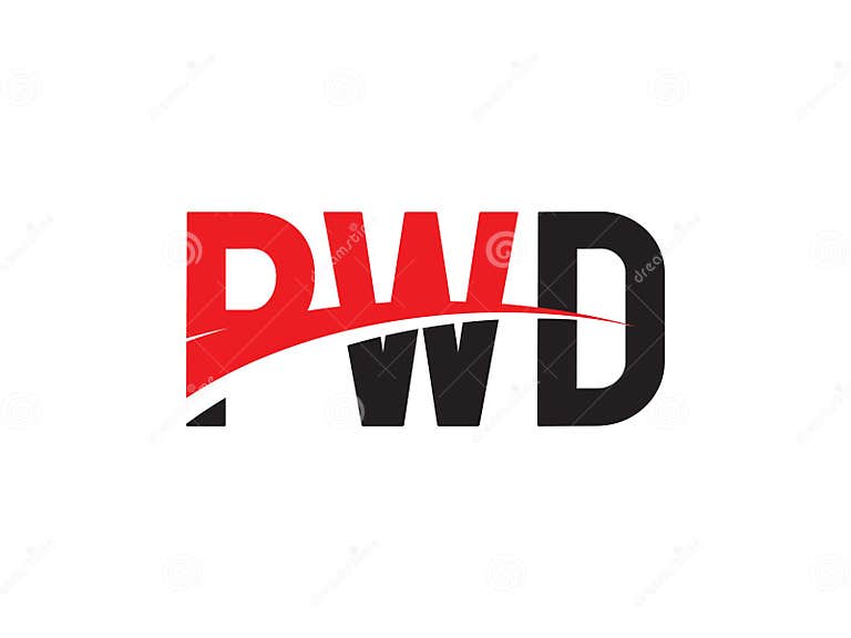 PWD Letter Initial Logo Design Vector Illustration Stock Vector ...