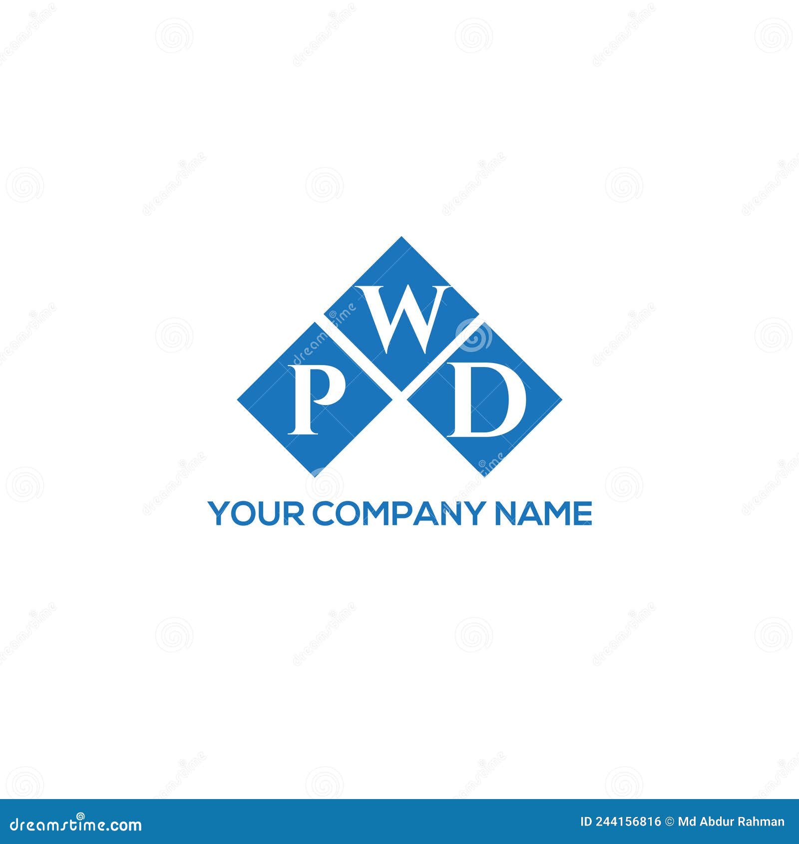PWD Letter Logo Design on White Background. PWD Creative Initials ...