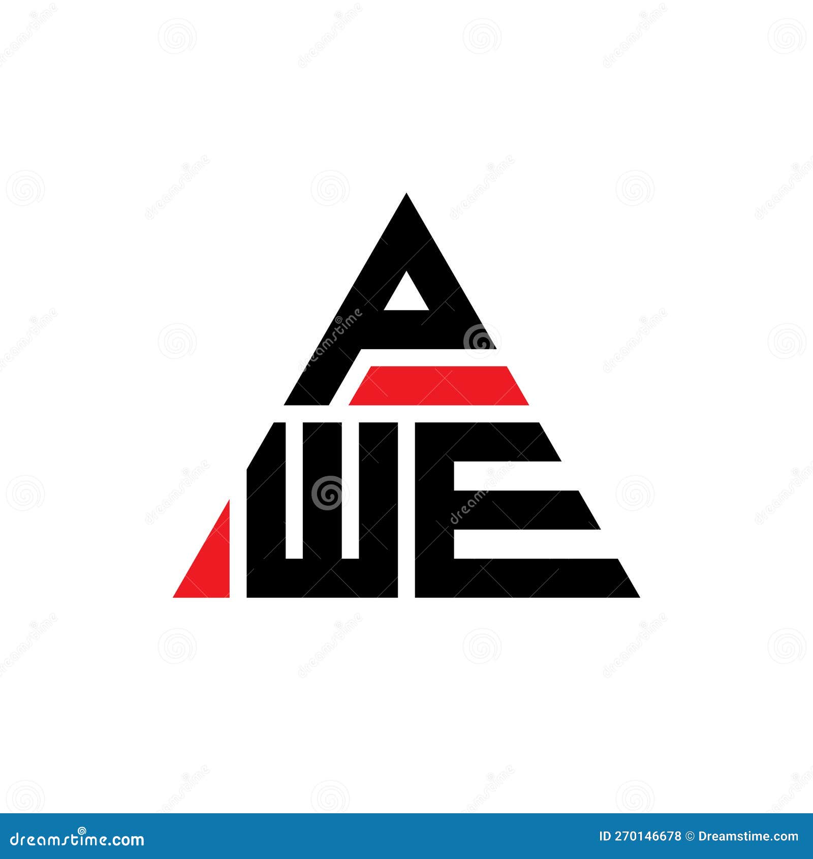 PWE Triangle Letter Logo Design with Triangle Shape. PWE Triangle Logo ...