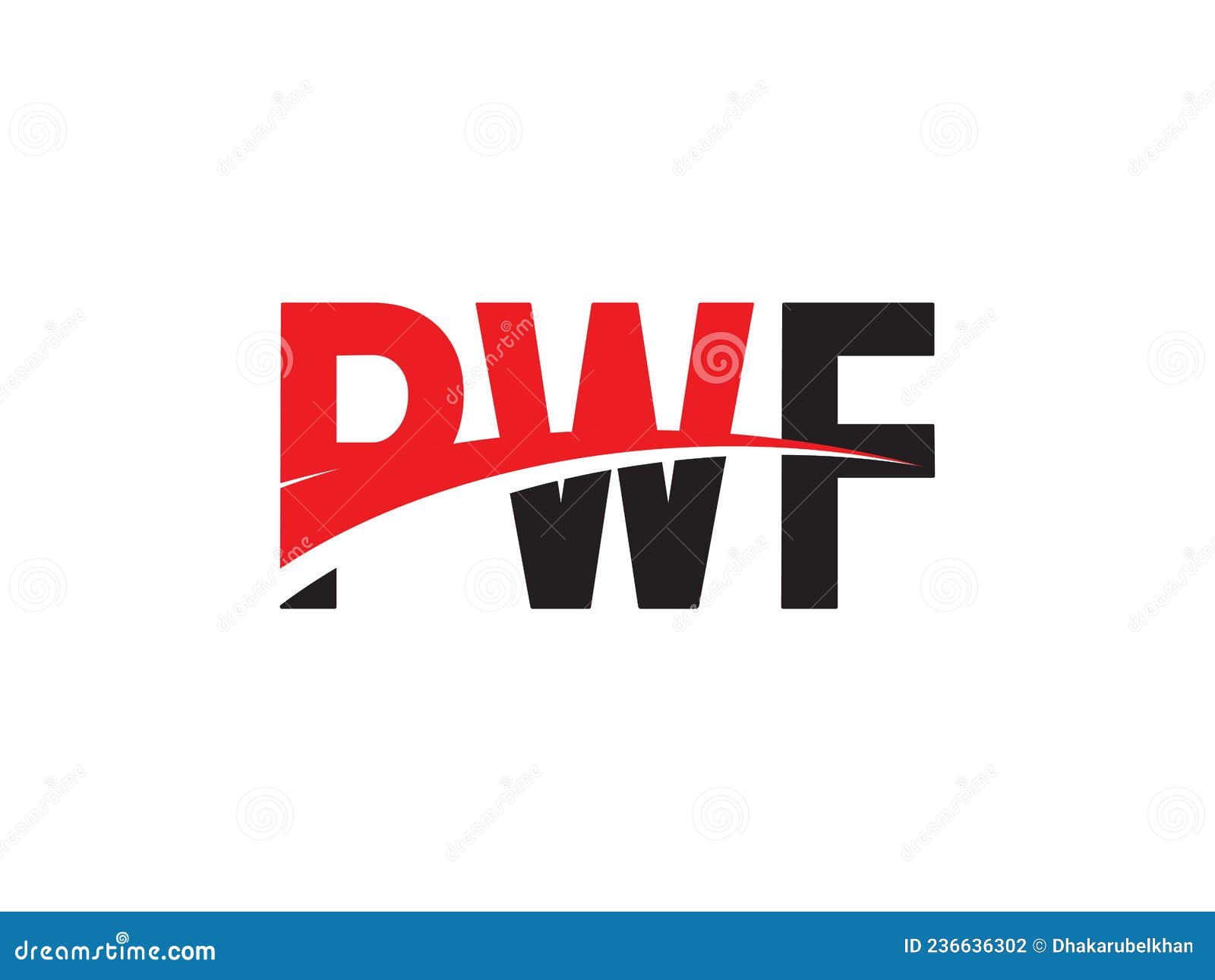 PWF Letter Initial Logo Design Vector Illustration Stock Vector ...