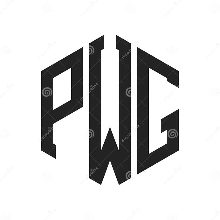 PWG Logo Design. Initial Letter PWG Monogram Logo Using Hexagon Shape ...