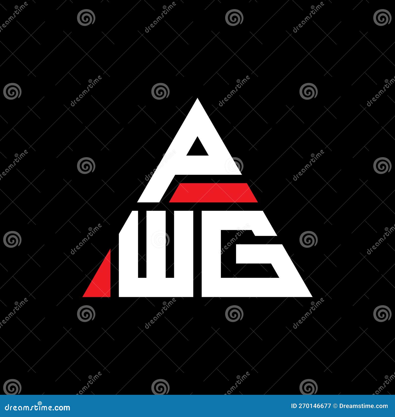PWG Triangle Letter Logo Design with Triangle Shape. PWG Triangle Logo ...