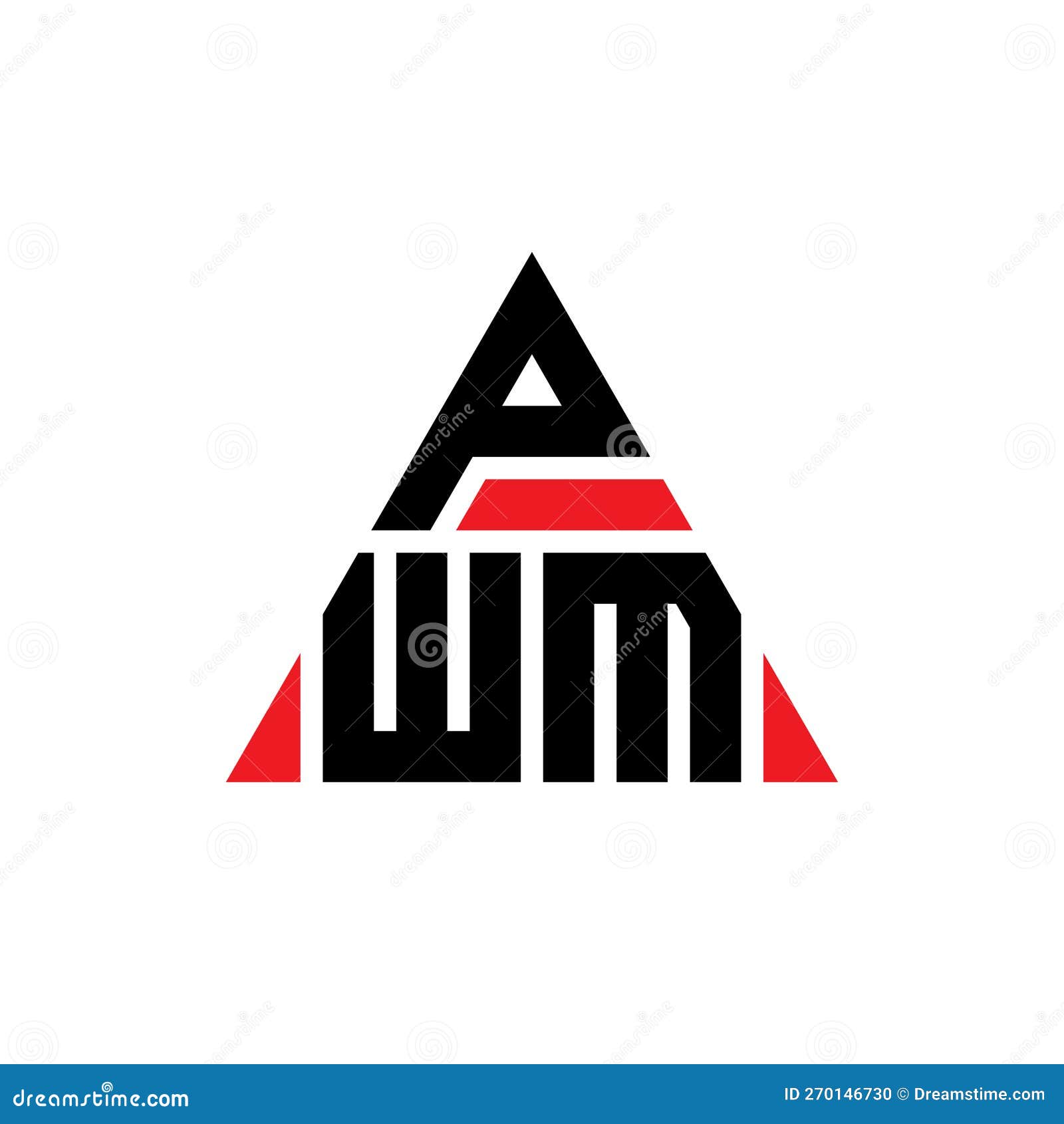 PWM Triangle Letter Logo Design with Triangle Shape. PWM Triangle Logo ...