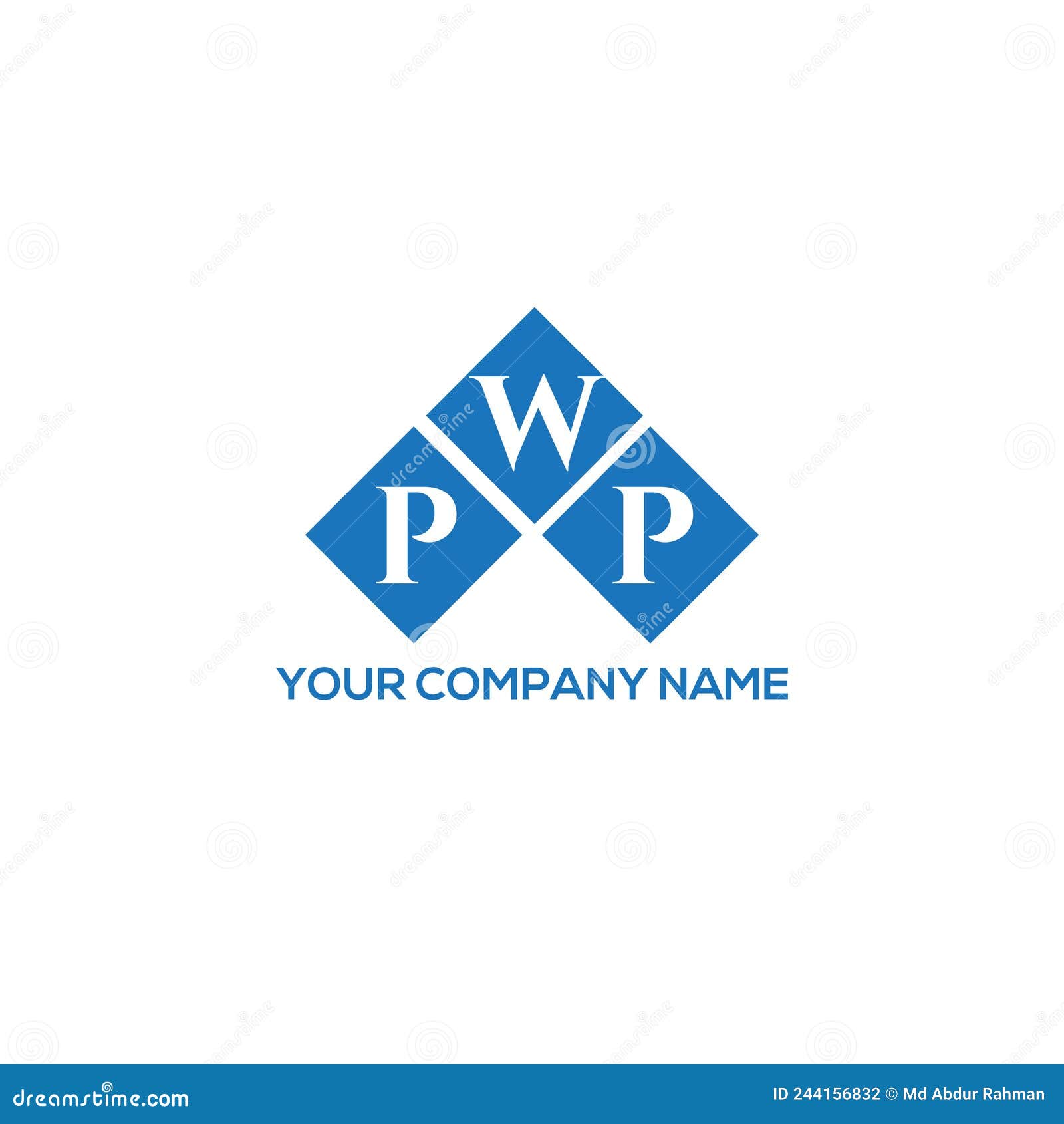 PWP Letter Logo Design on White Background. PWP Creative Initials ...