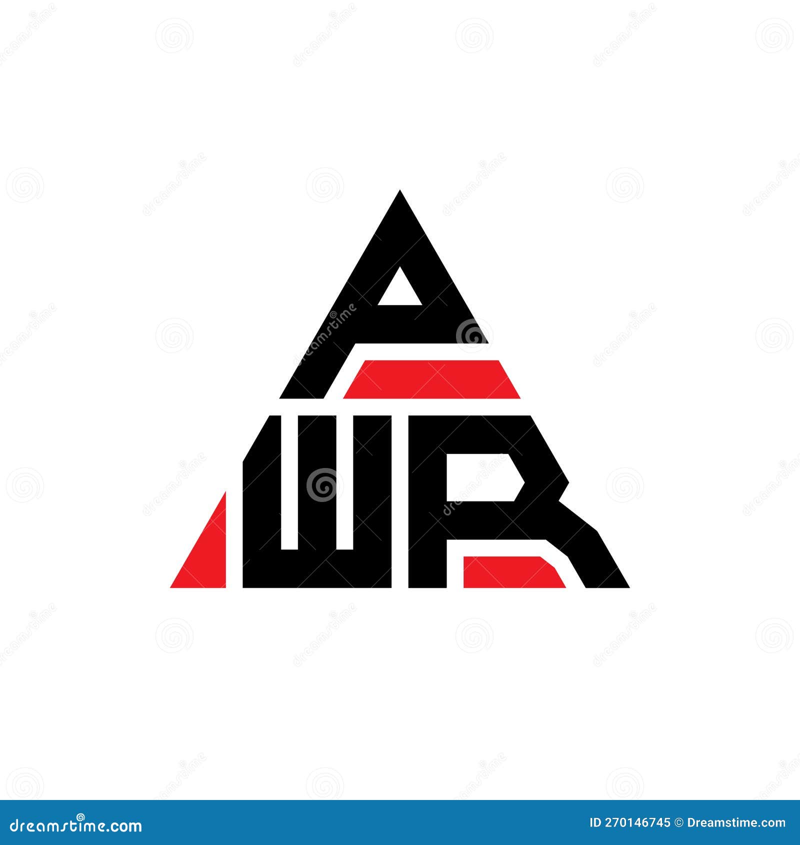 PWR Triangle Letter Logo Design with Triangle Shape. PWR Triangle Logo ...