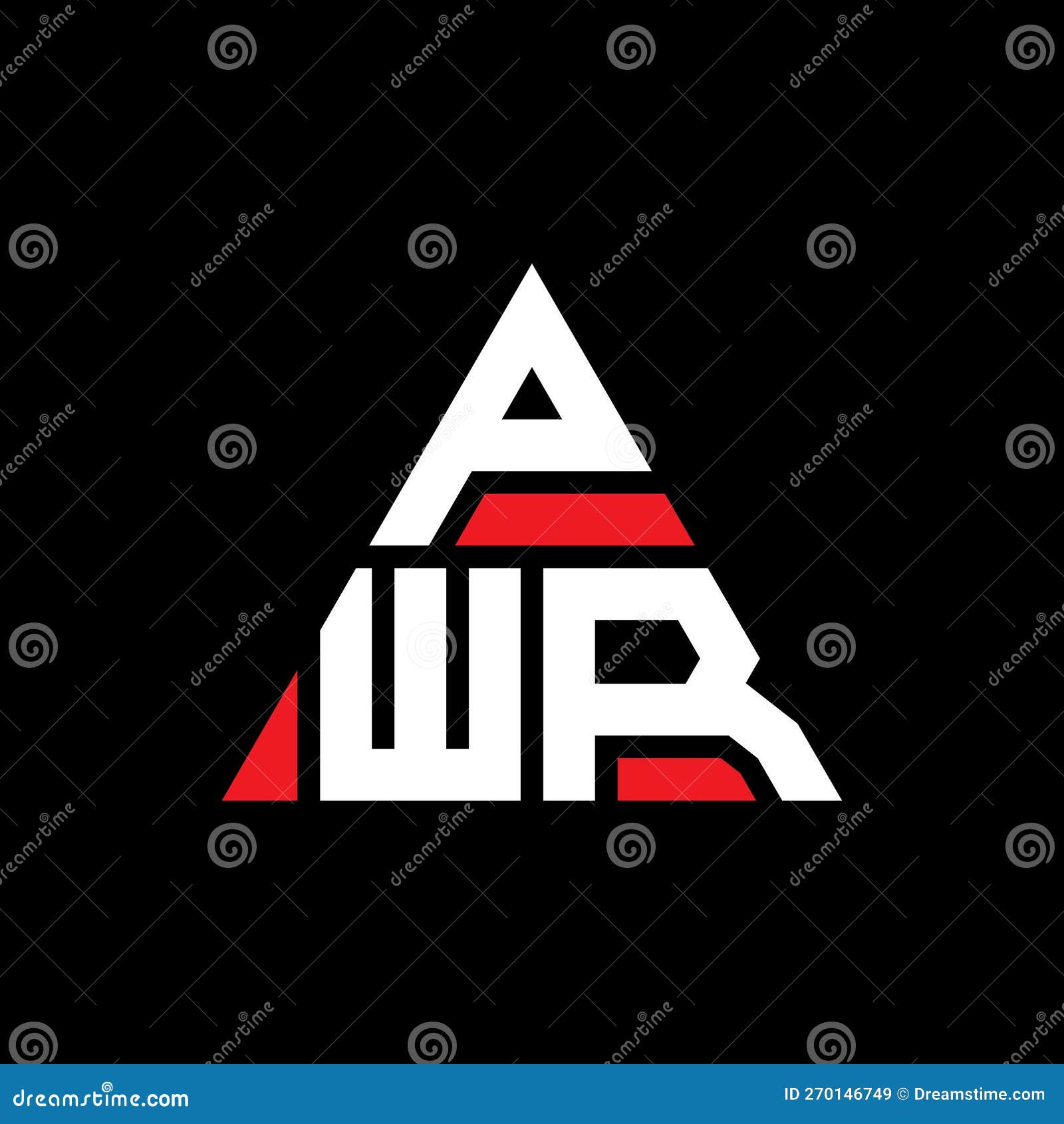 PWR Triangle Letter Logo Design with Triangle Shape. PWR Triangle Logo ...