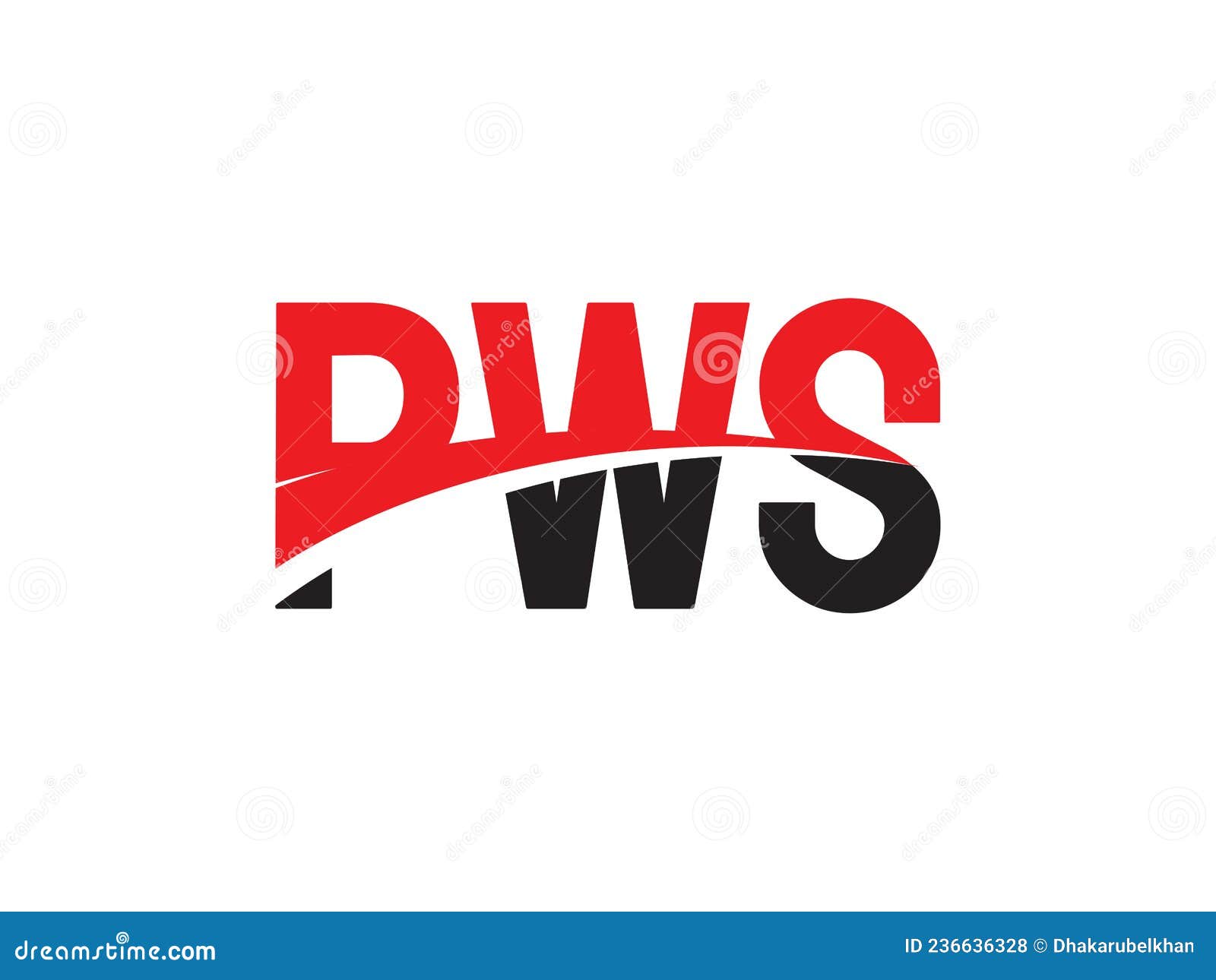 PWS Letter Initial Logo Design Vector Illustration Stock Vector ...