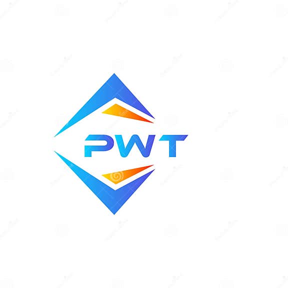PWT Abstract Technology Logo Design on White Background. PWT Creative ...