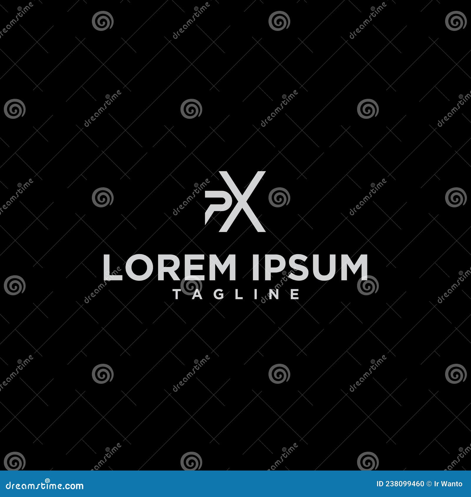 Px Monogram Logo Design Inspiration Stock Vector - Illustration of ...