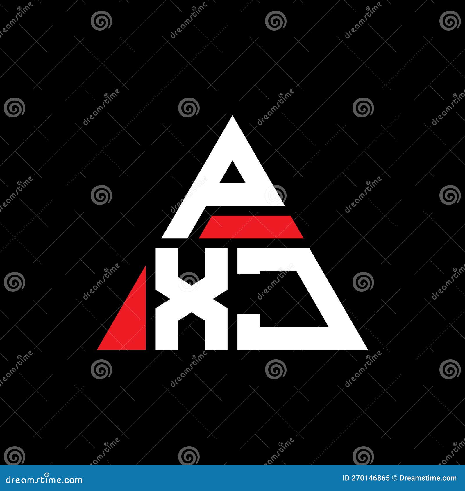 PXJ Triangle Letter Logo Design with Triangle Shape. PXJ Triangle Logo ...