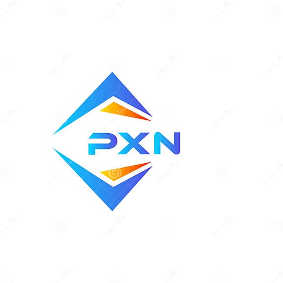 PXN Abstract Technology Logo Design on White Background. PXN Creative ...