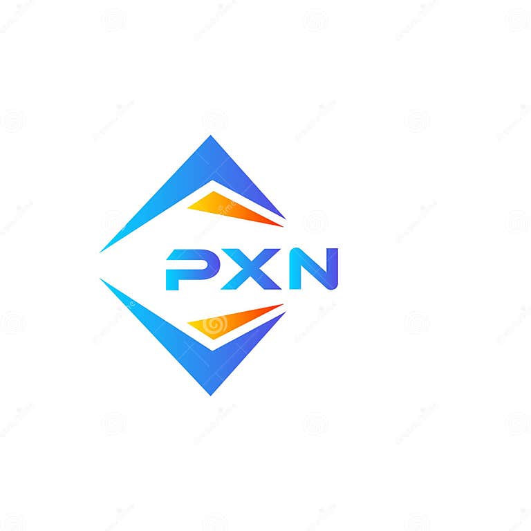 PXN Abstract Technology Logo Design on White Background. PXN Creative ...