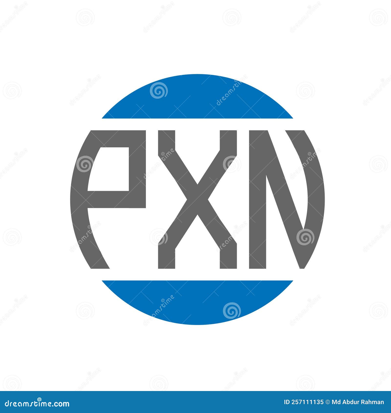 PXN Letter Logo Design on White Background. PXN Creative Initials ...