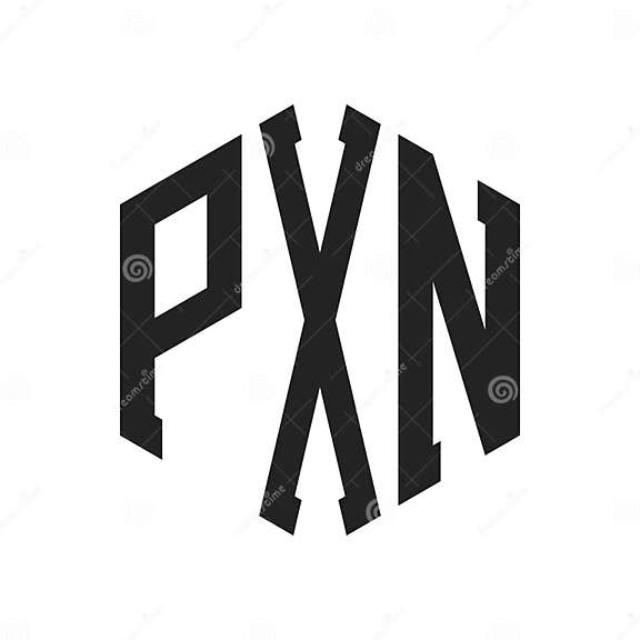 PXN Logo Design. Initial Letter PXN Monogram Logo Using Hexagon Shape ...