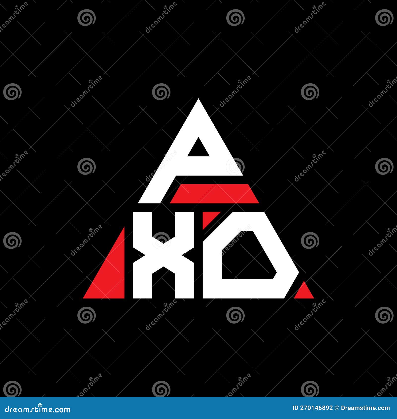 PXO Triangle Letter Logo Design with Triangle Shape. PXO Triangle Logo ...