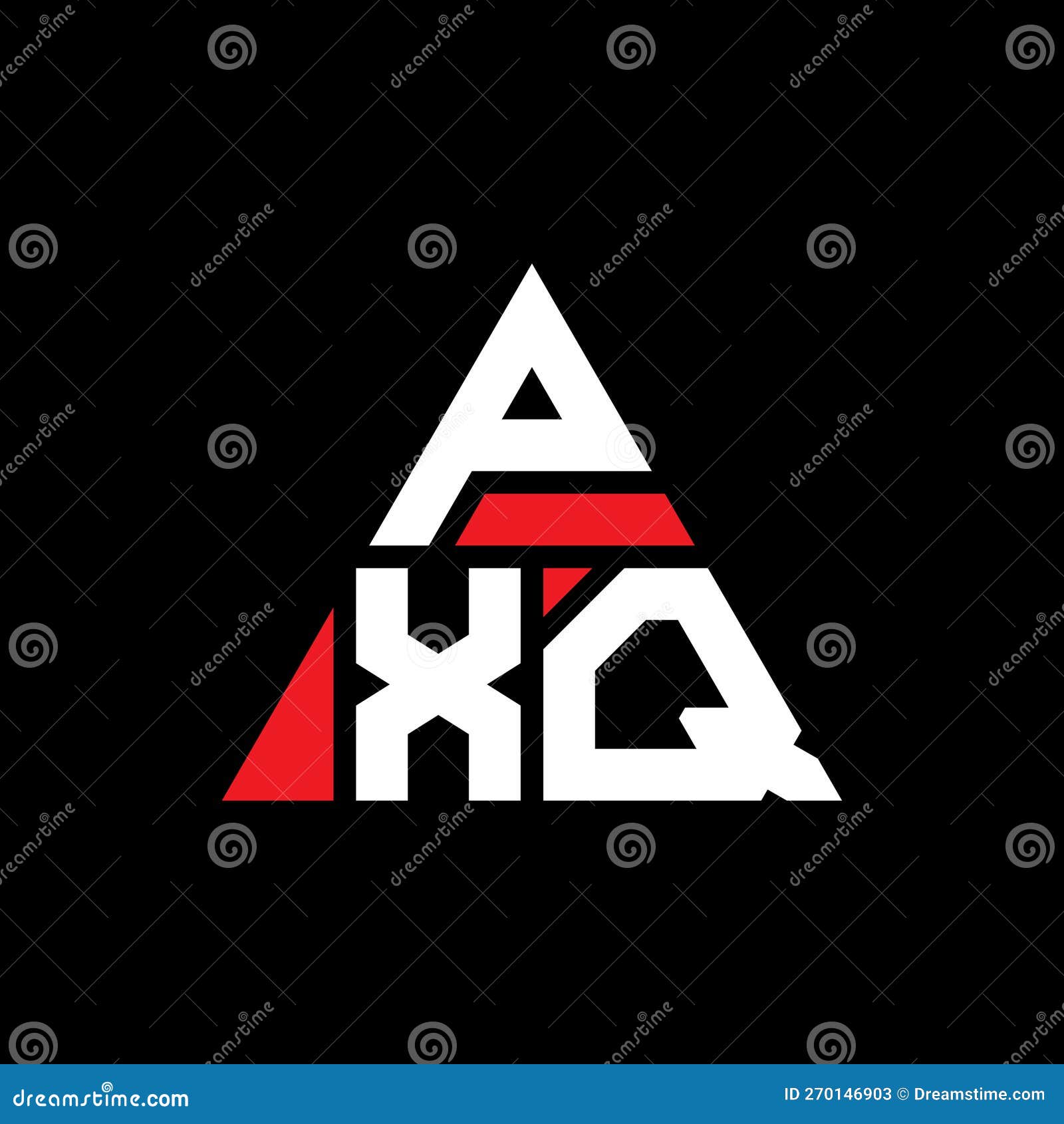 PXQ Triangle Letter Logo Design with Triangle Shape. PXQ Triangle Logo ...