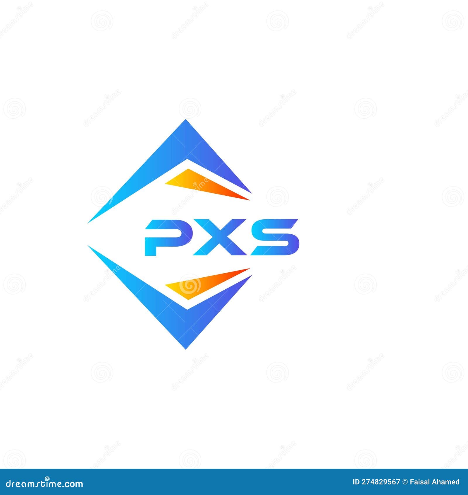 PXS Abstract Technology Logo Design on White Background. PXS Creative ...