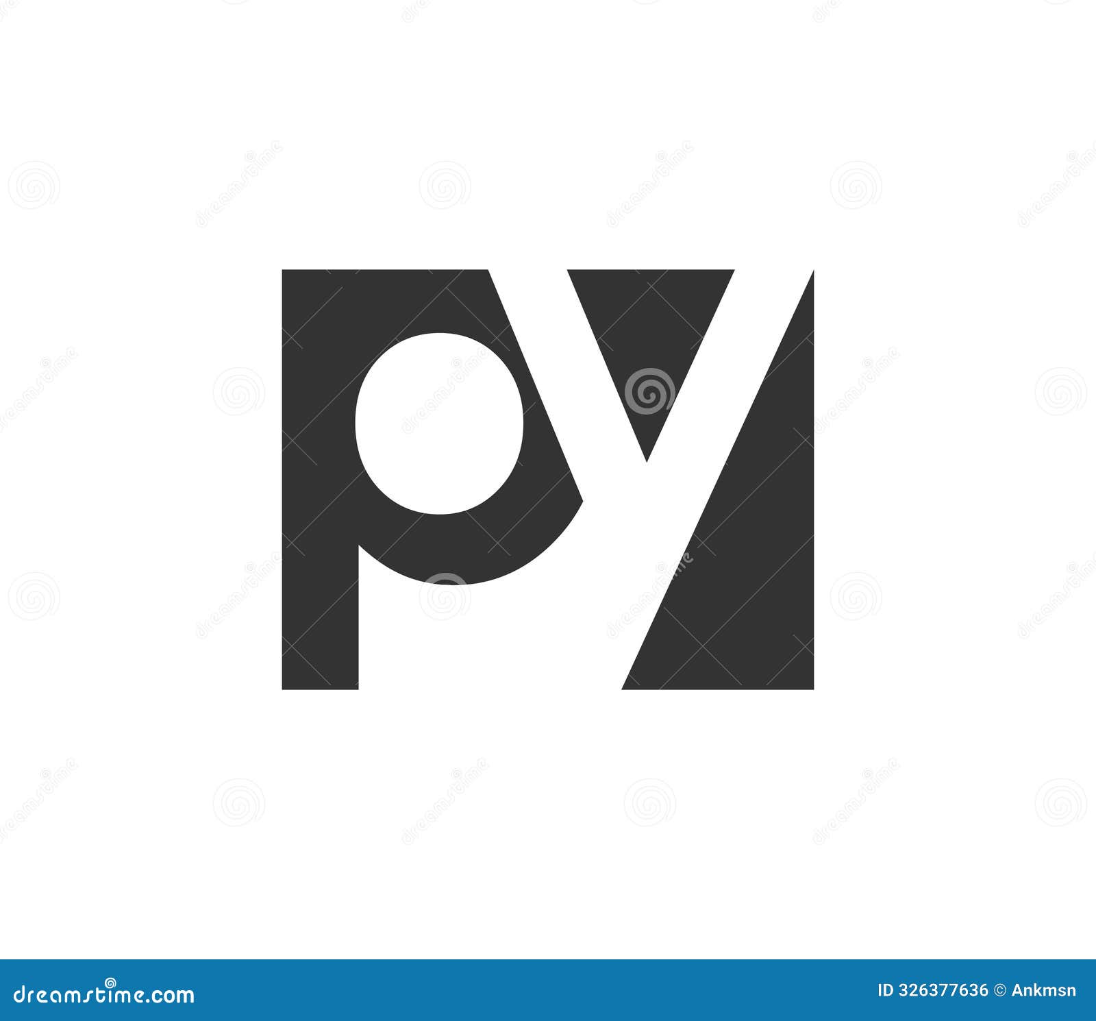 PY Creative Geometric Initial Based Modern and Minimal Logo. Letter P Y ...