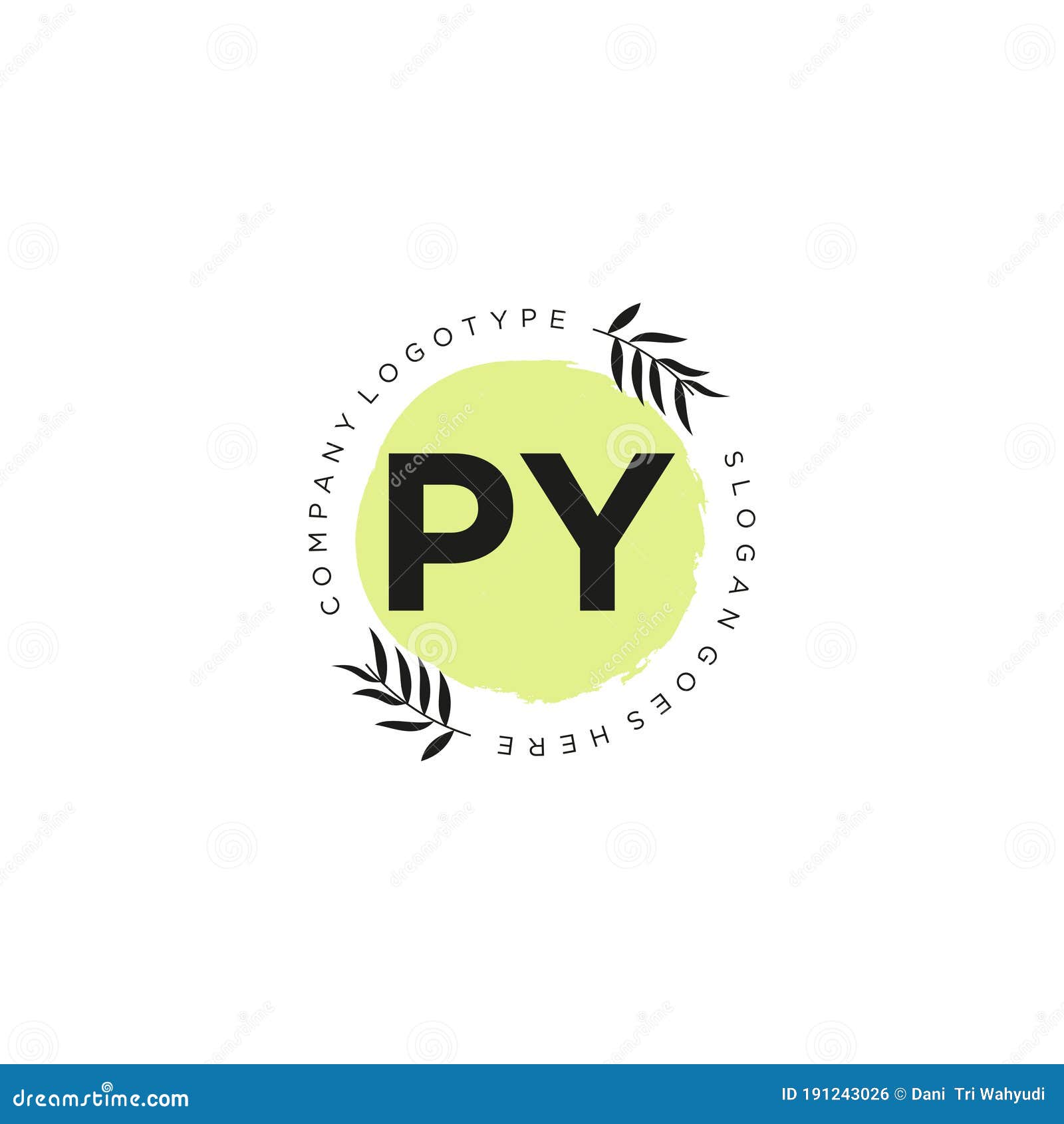PY Letter Logo Icon Design Template Elements Stock Vector ...