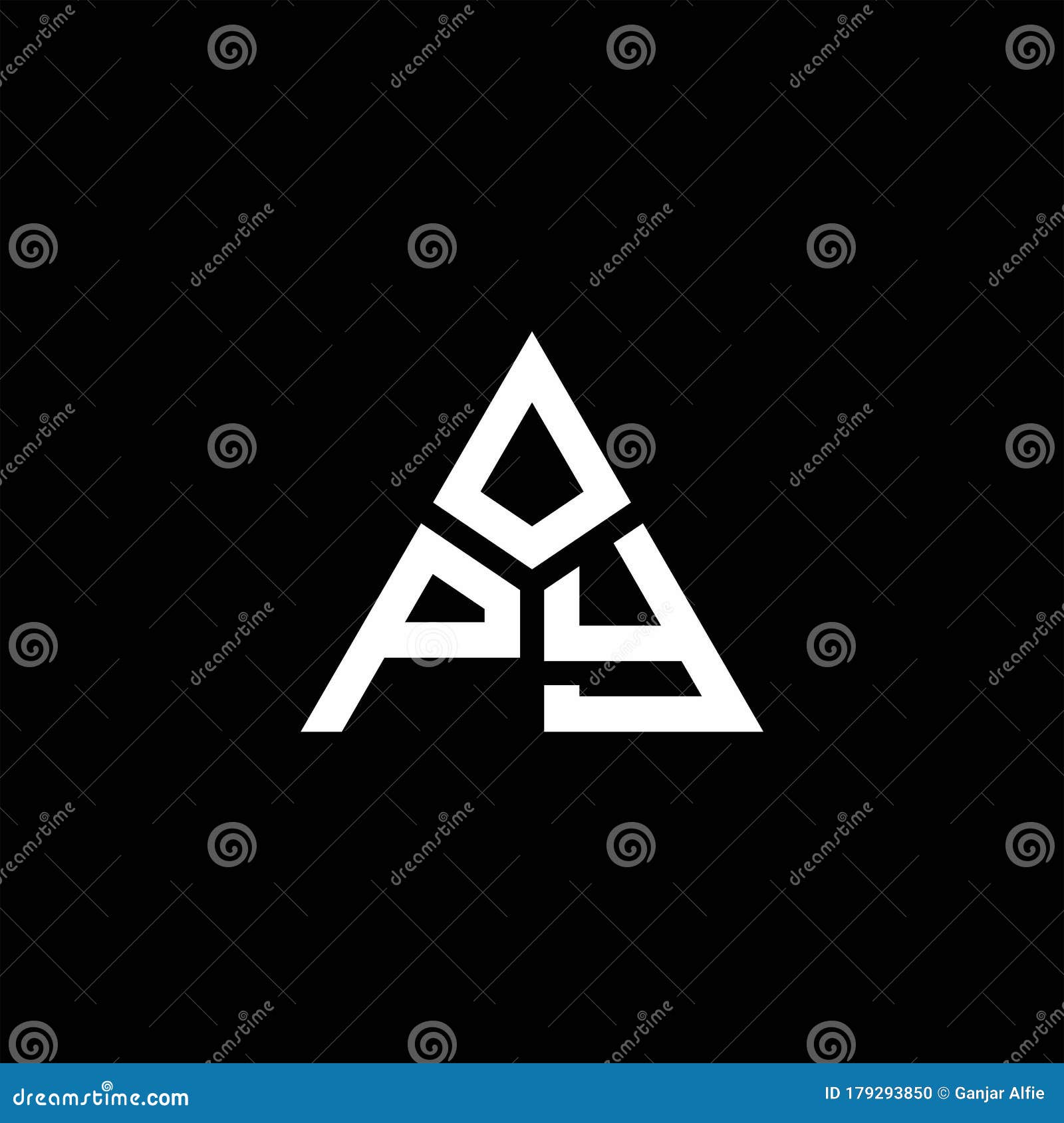 PY Monogram Logo with 3 Pieces Shape Isolated on Triangle Stock Vector ... PY Monogram Logo with 3 Pieces Shape Isolated on Triangle Stock Vector ...