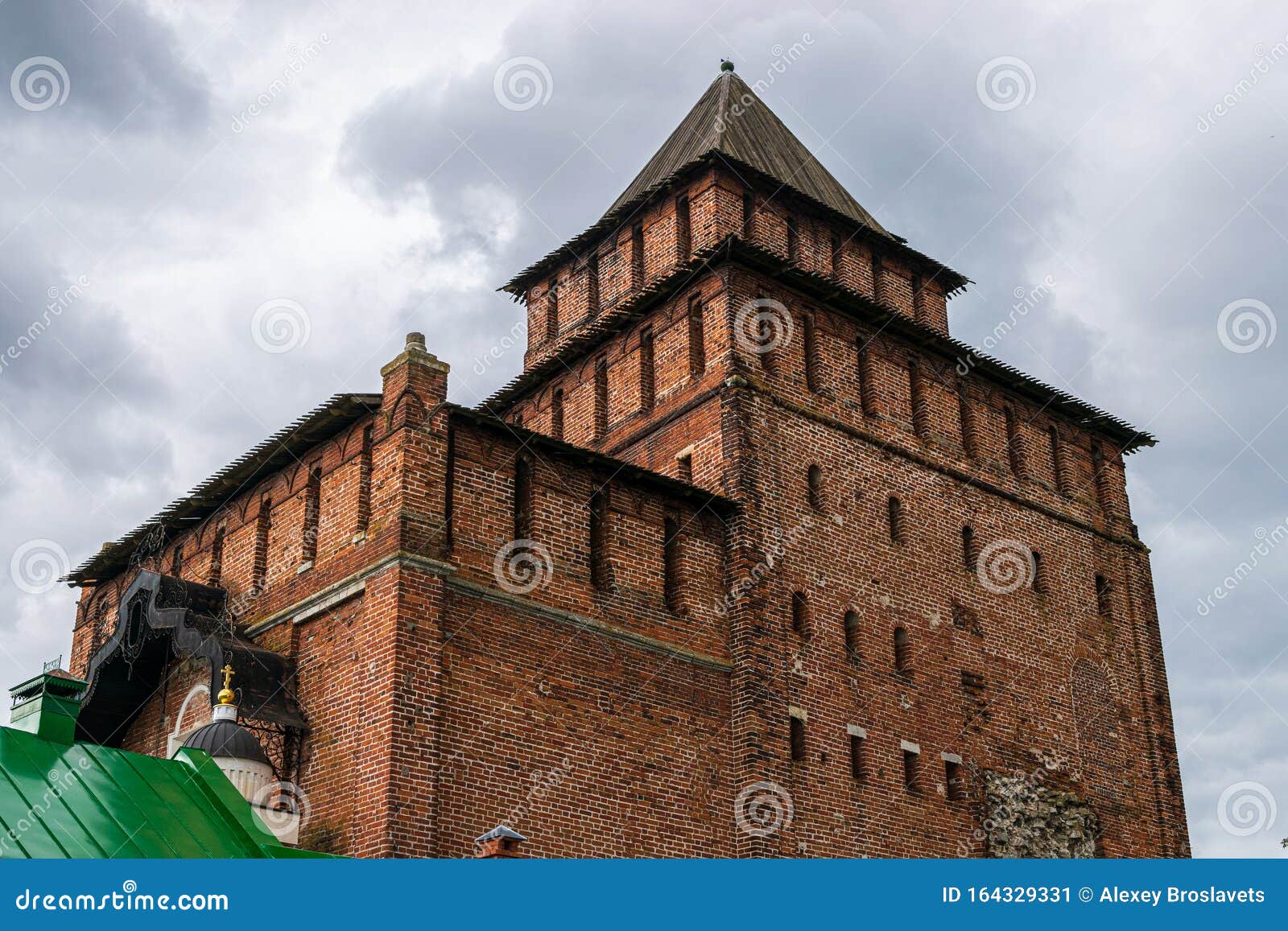 Pyatnitsky Gates of Kolomna Kremlin Stock Image - Image of museum ...