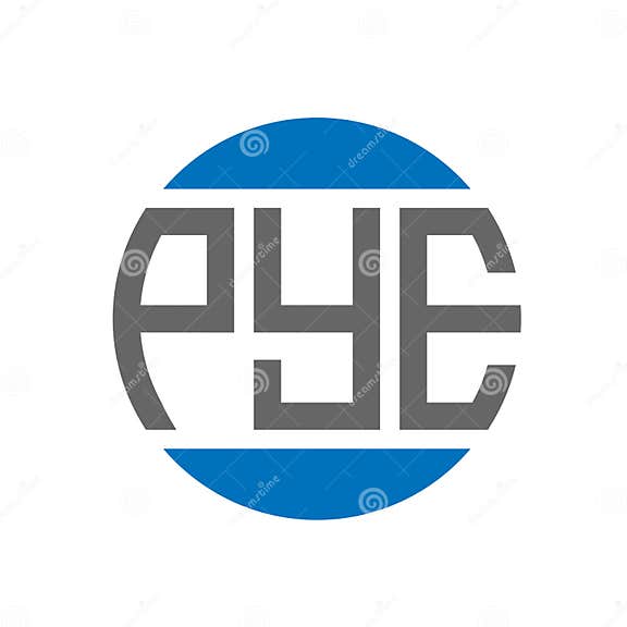 PYE Letter Logo Design on White Background. PYE Creative Initials ...