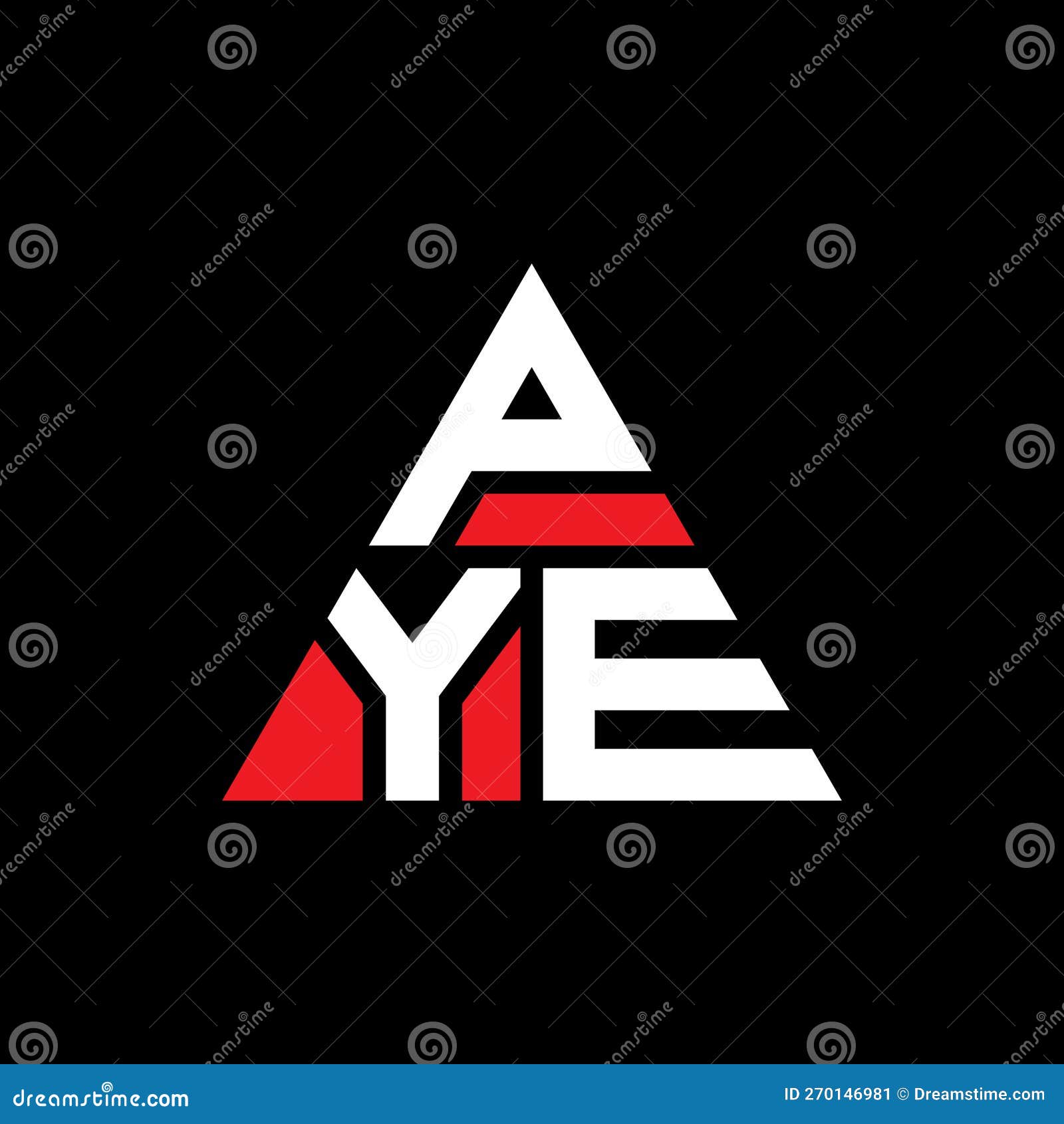 PYE Triangle Letter Logo Design with Triangle Shape. PYE Triangle Logo ...