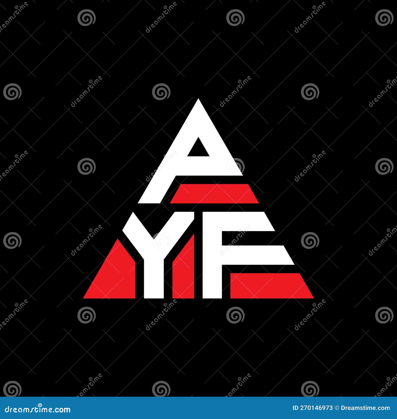 PYF Triangle Letter Logo Design with Triangle Shape. PYF Triangle Logo ...