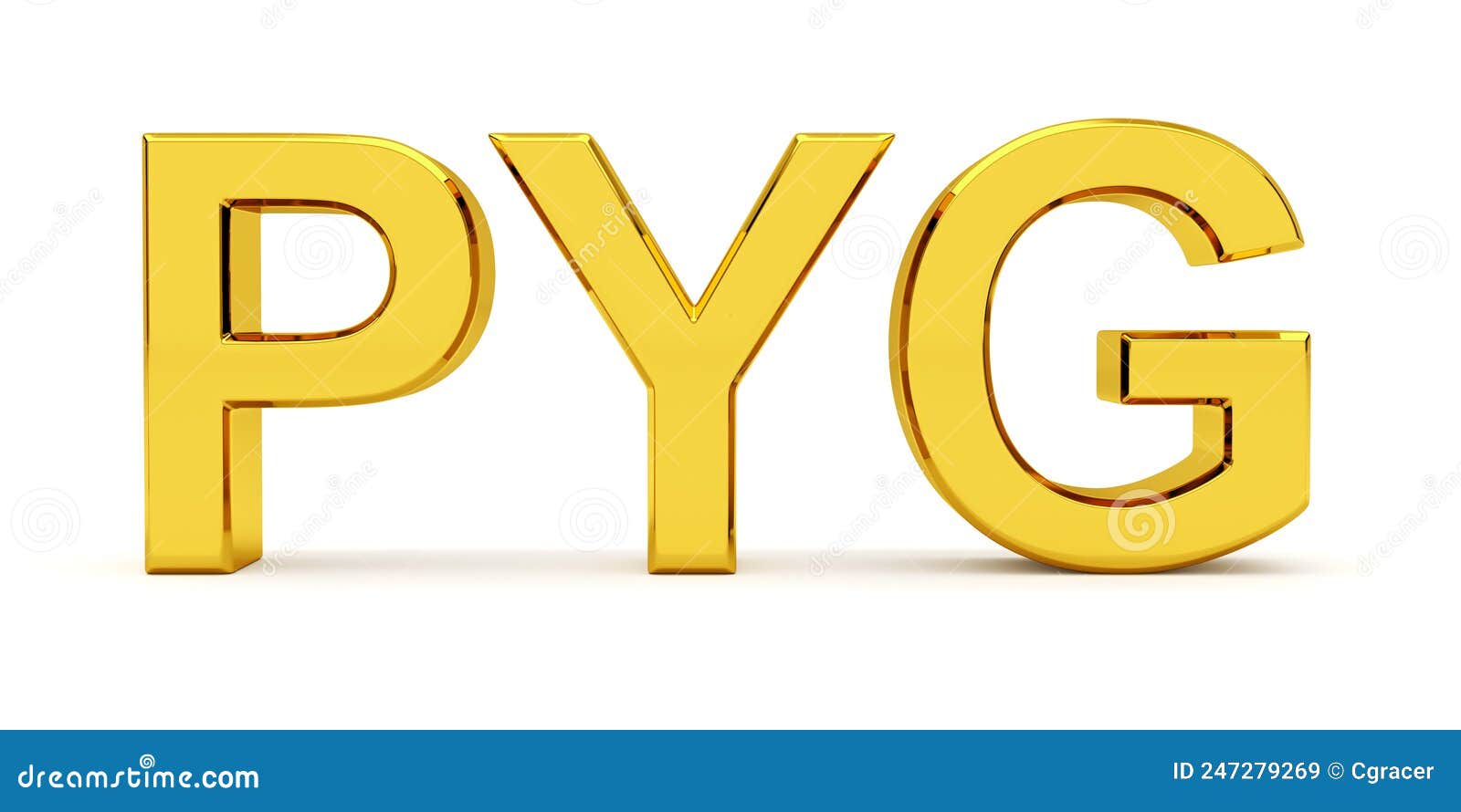 PYG Paraguayan Guarani Currency Code Stock Illustration - Illustration ...