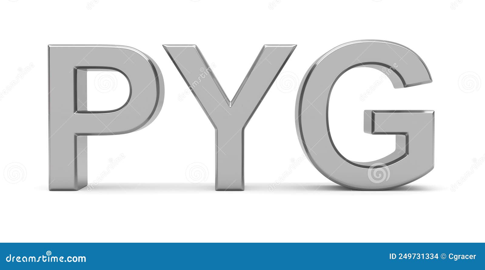 PYG Paraguayan Guarani Currency Code Stock Illustration - Illustration ...