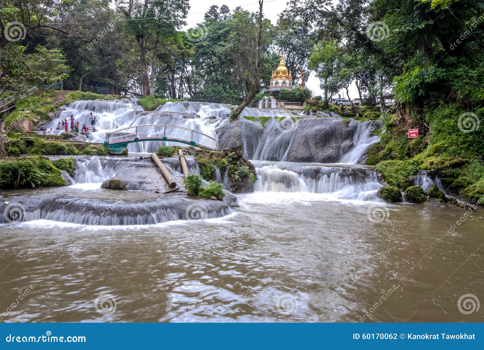 Pyin Oo Lwin ,Pagoda Over Waterfall ,Myanmar Stock Photo - Image of ...